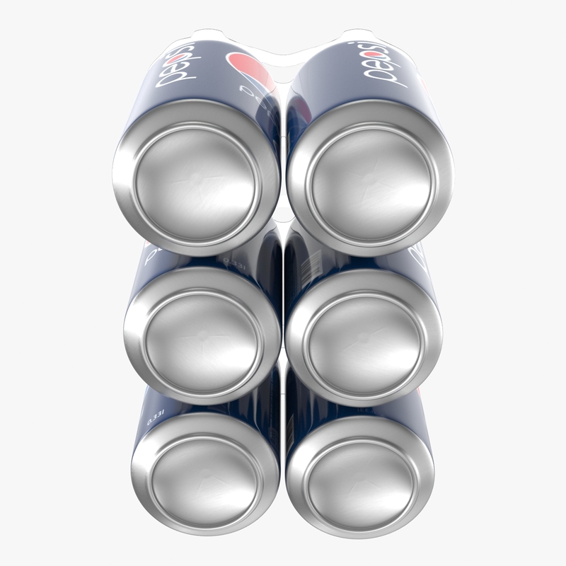 pack cans pepsi 3d model