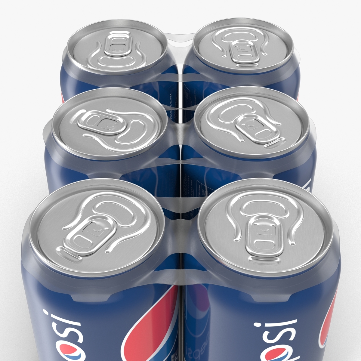pack cans pepsi 3d model