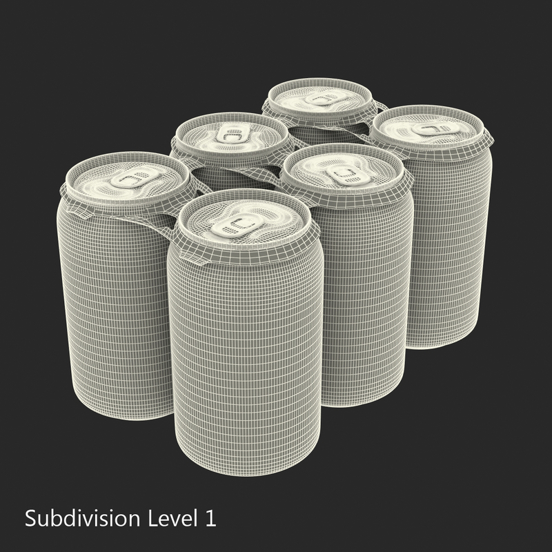 pack cans pepsi 3d model