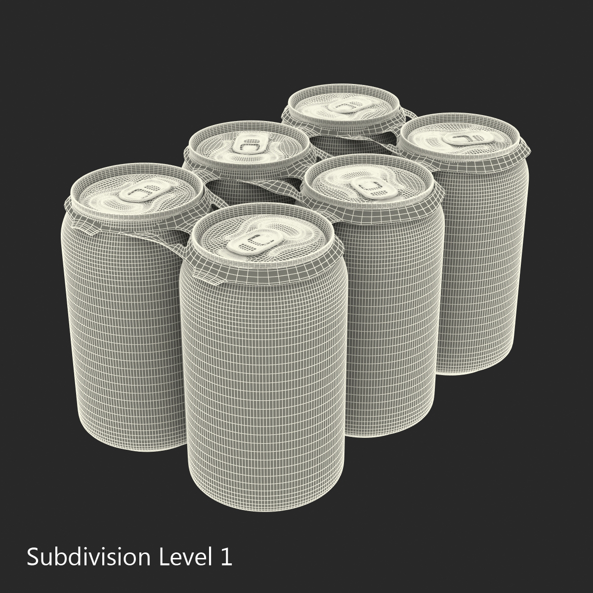 pack cans pepsi 3d model