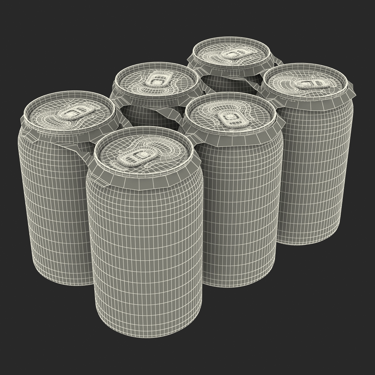 pack cans pepsi 3d model