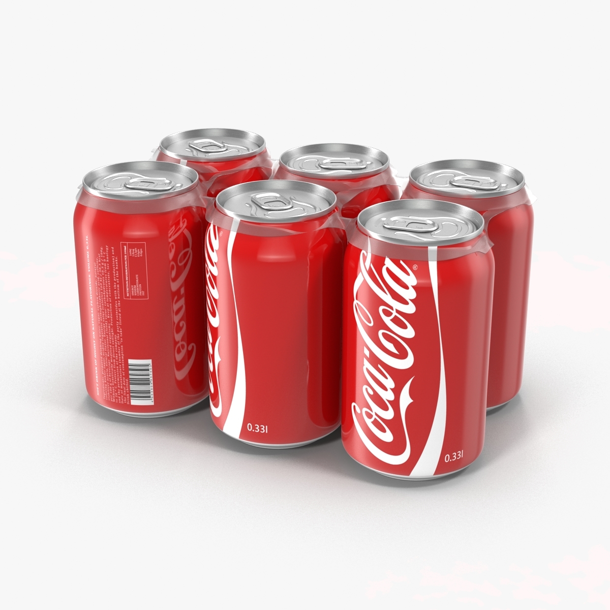 c4d pack cans coca cola