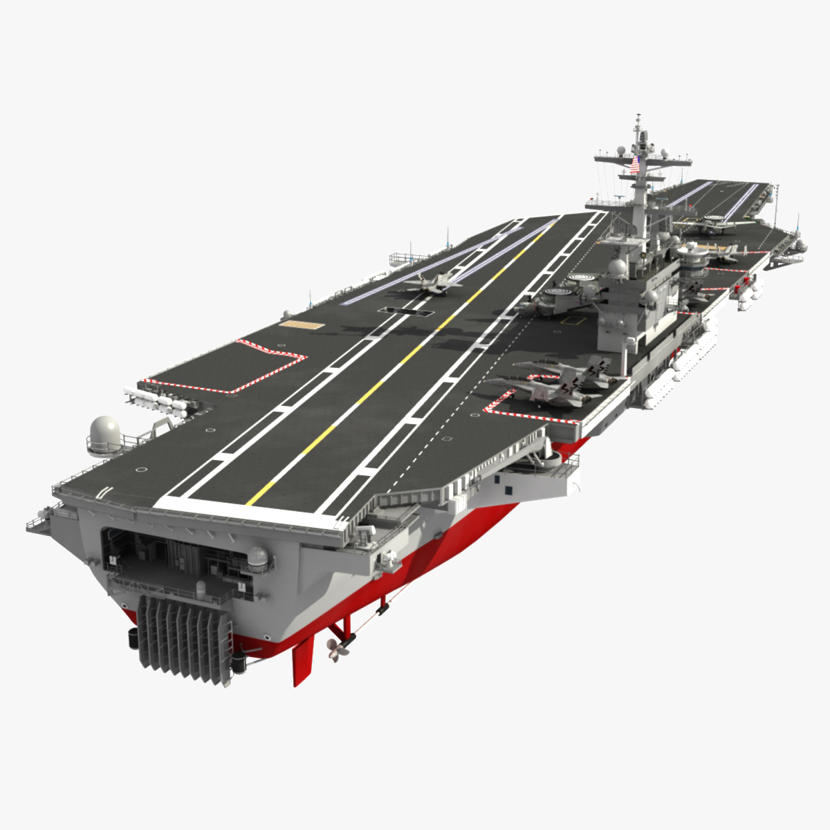 CVN 77航空母舰3D模型 - TurboSquid 1062567