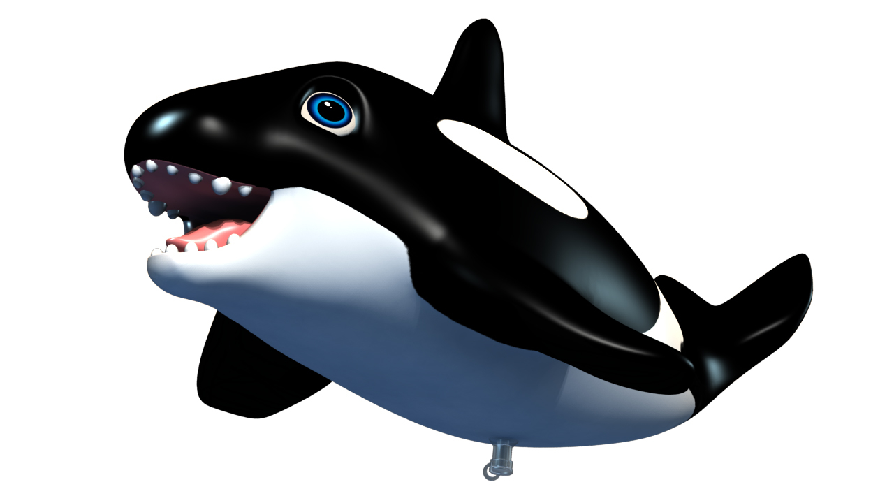3d toy orca model