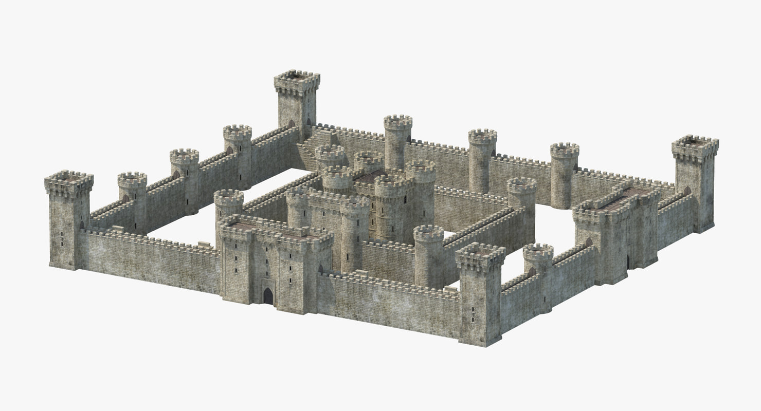 castle generic 3d max