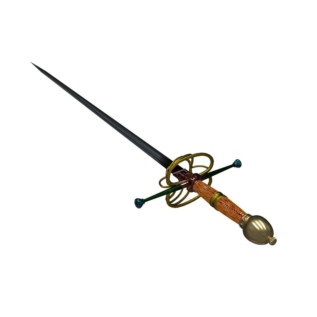 rapier sword 3d blend