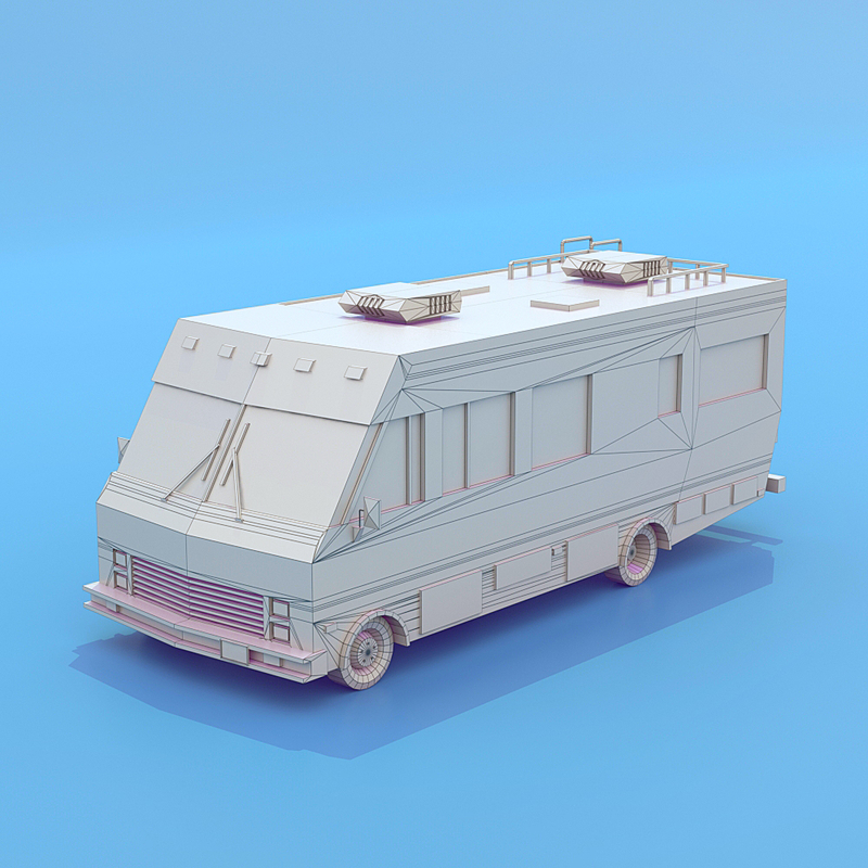 braking bad rv 3d model