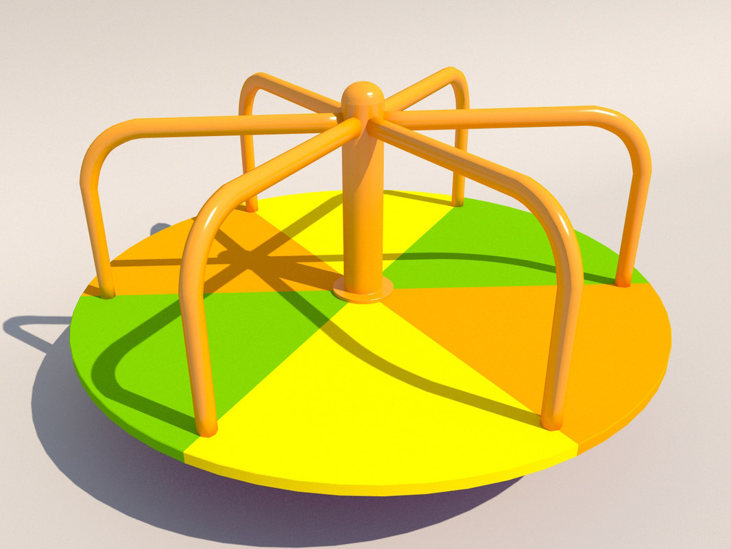3d carousel playground model