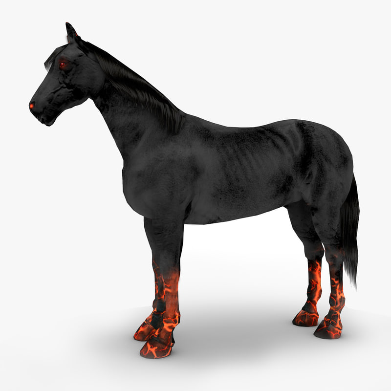 demon horse 3d model