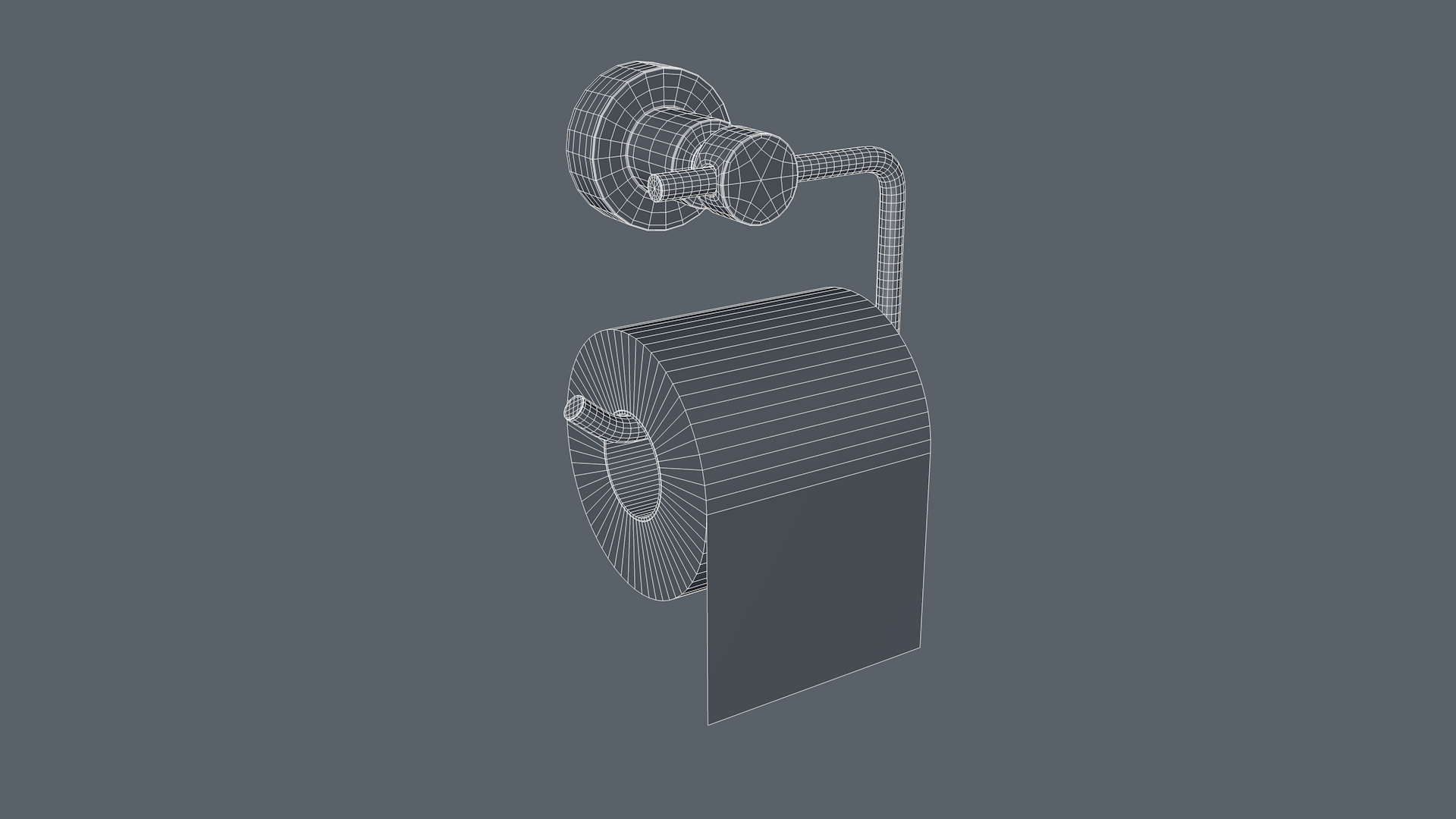 3d model toilet paper holder