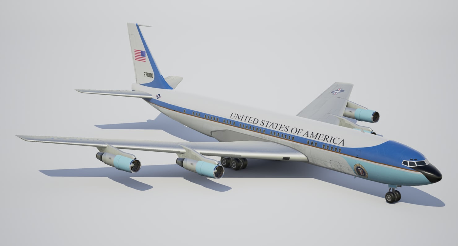 3d aircraft vc-137c boeing 707