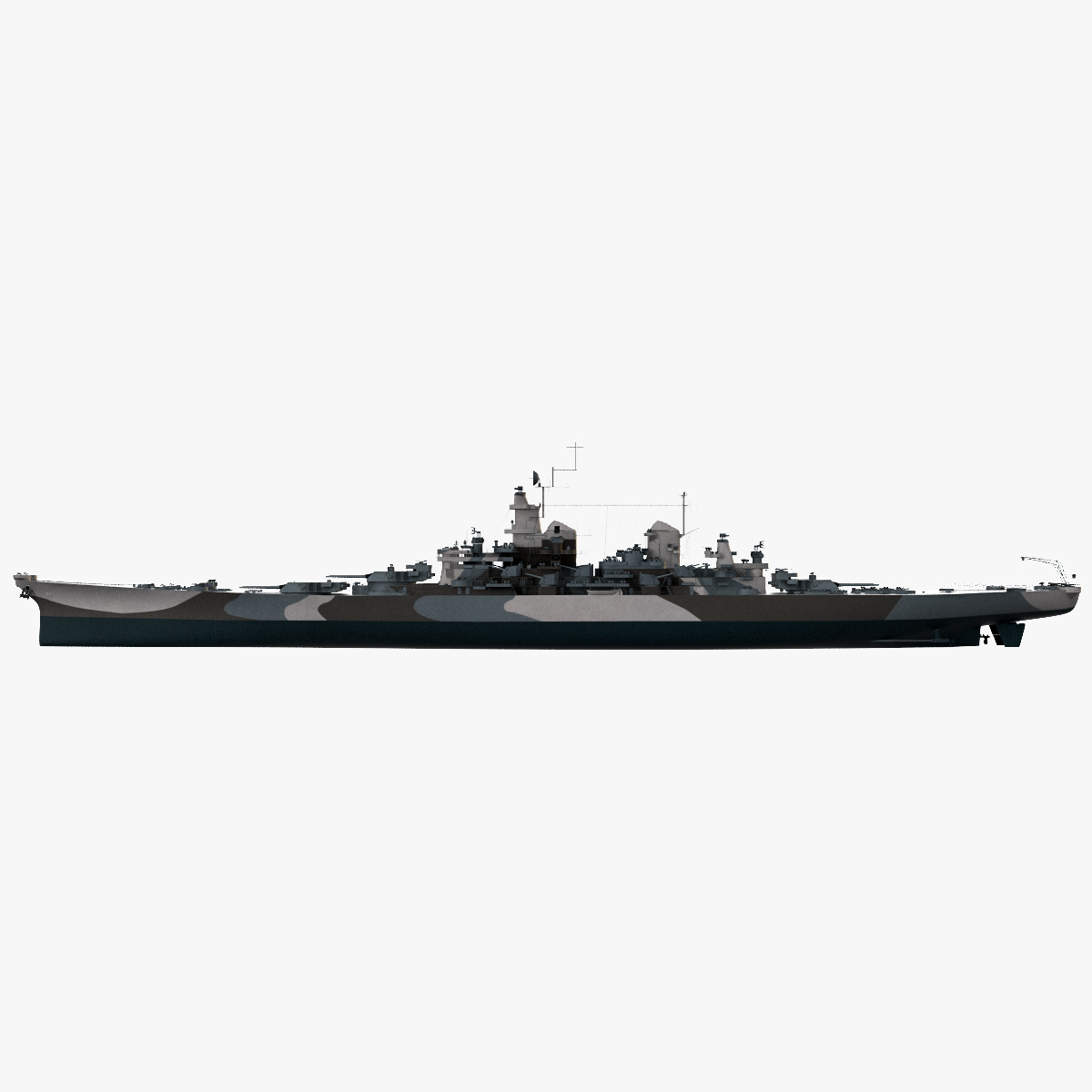 uss bb 63 missouri 3d model