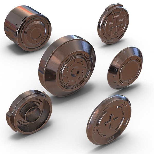 3d industrial anodized end caps