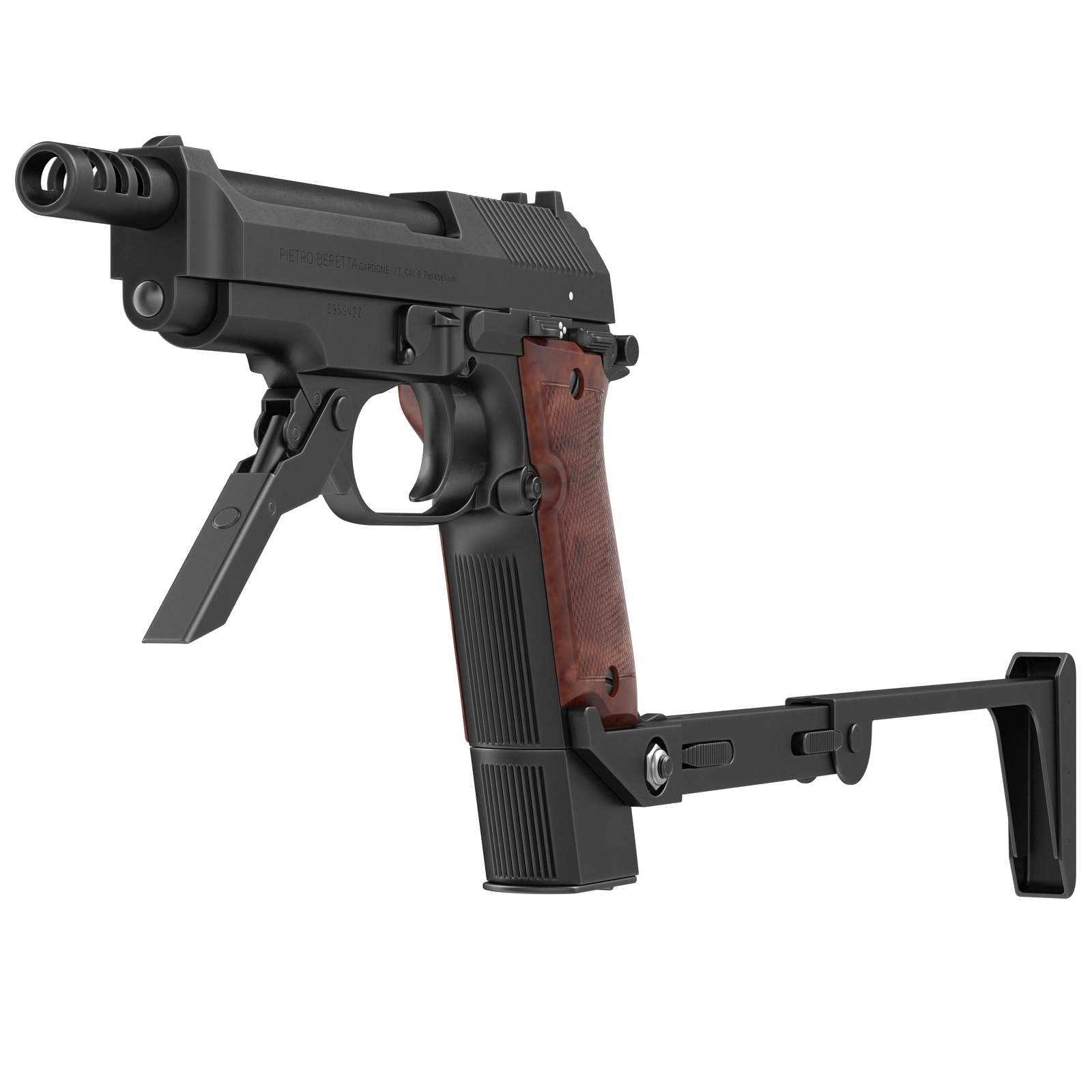 3d model beretta 93r