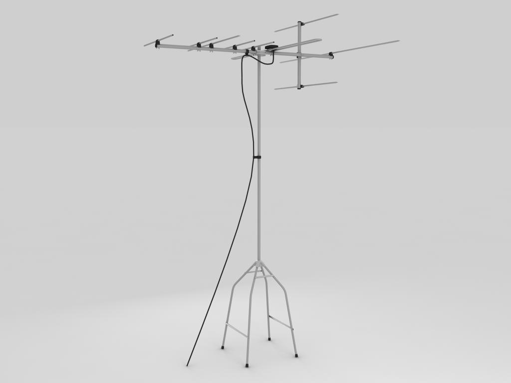 vhf antena 3d model