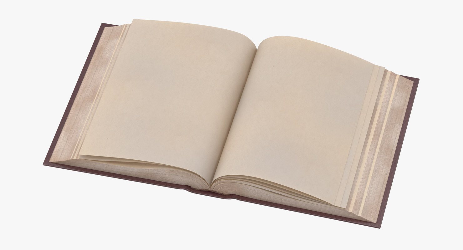 classic book 03 open 3d obj