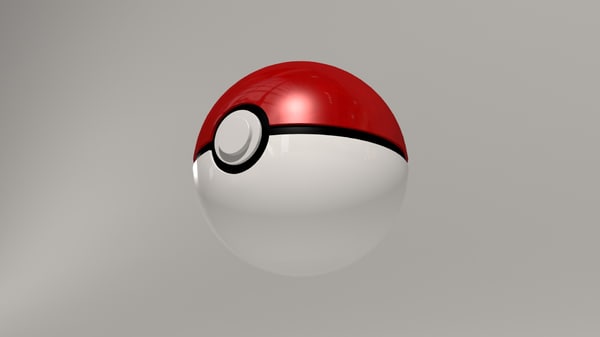 3d standard pokeball