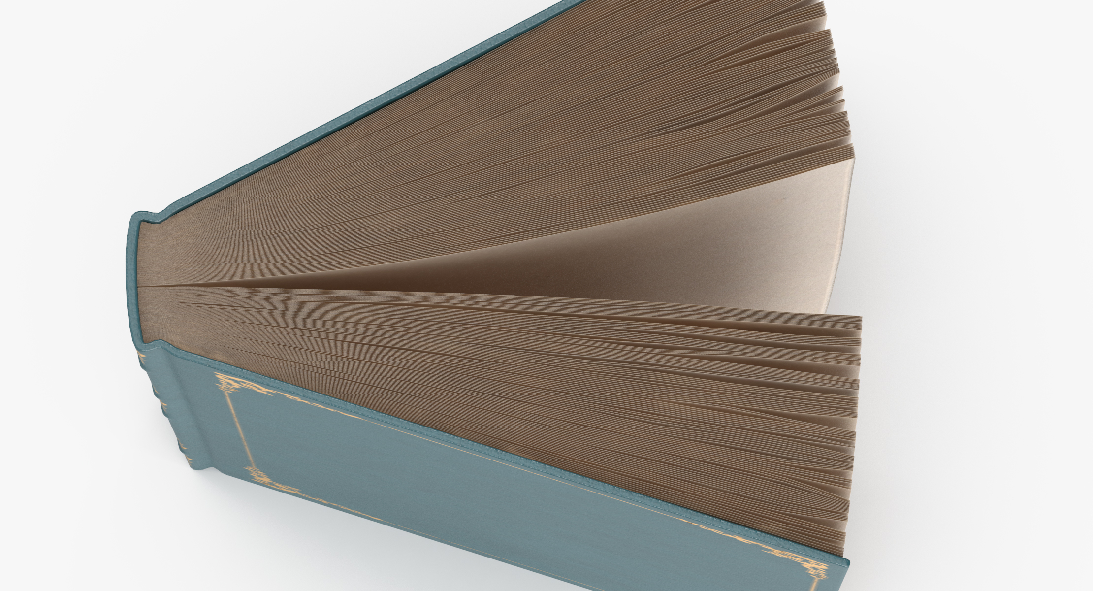 3d model classic book 04 standing