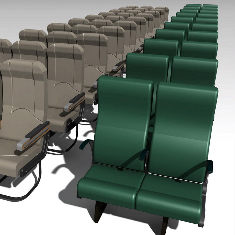 passenger seat 3d model