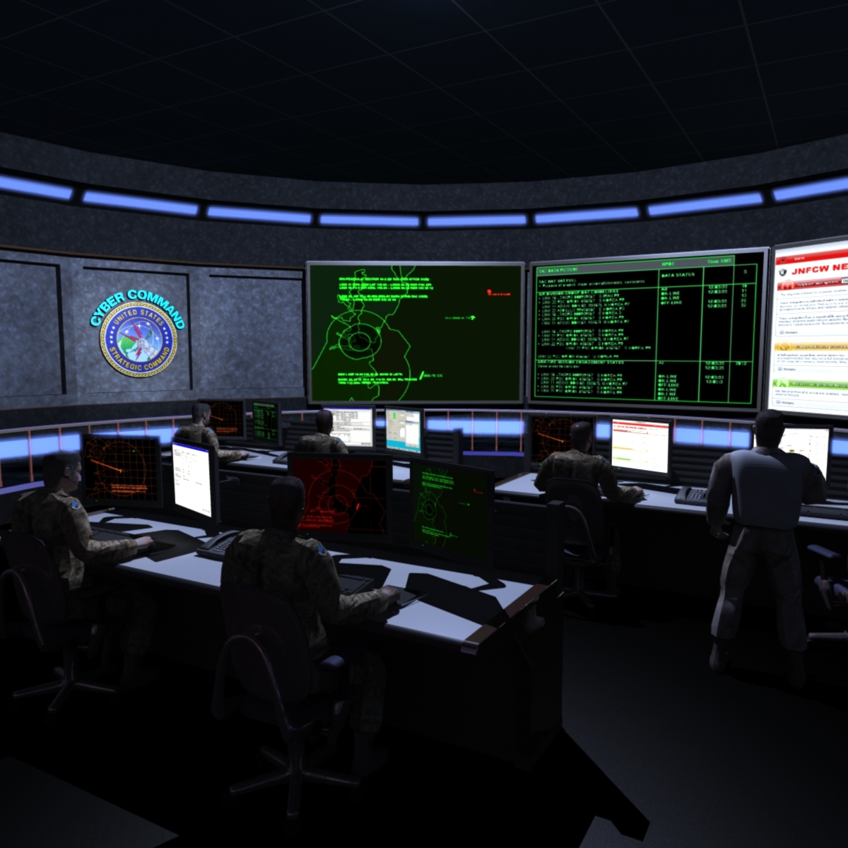 lwo cyber war room command