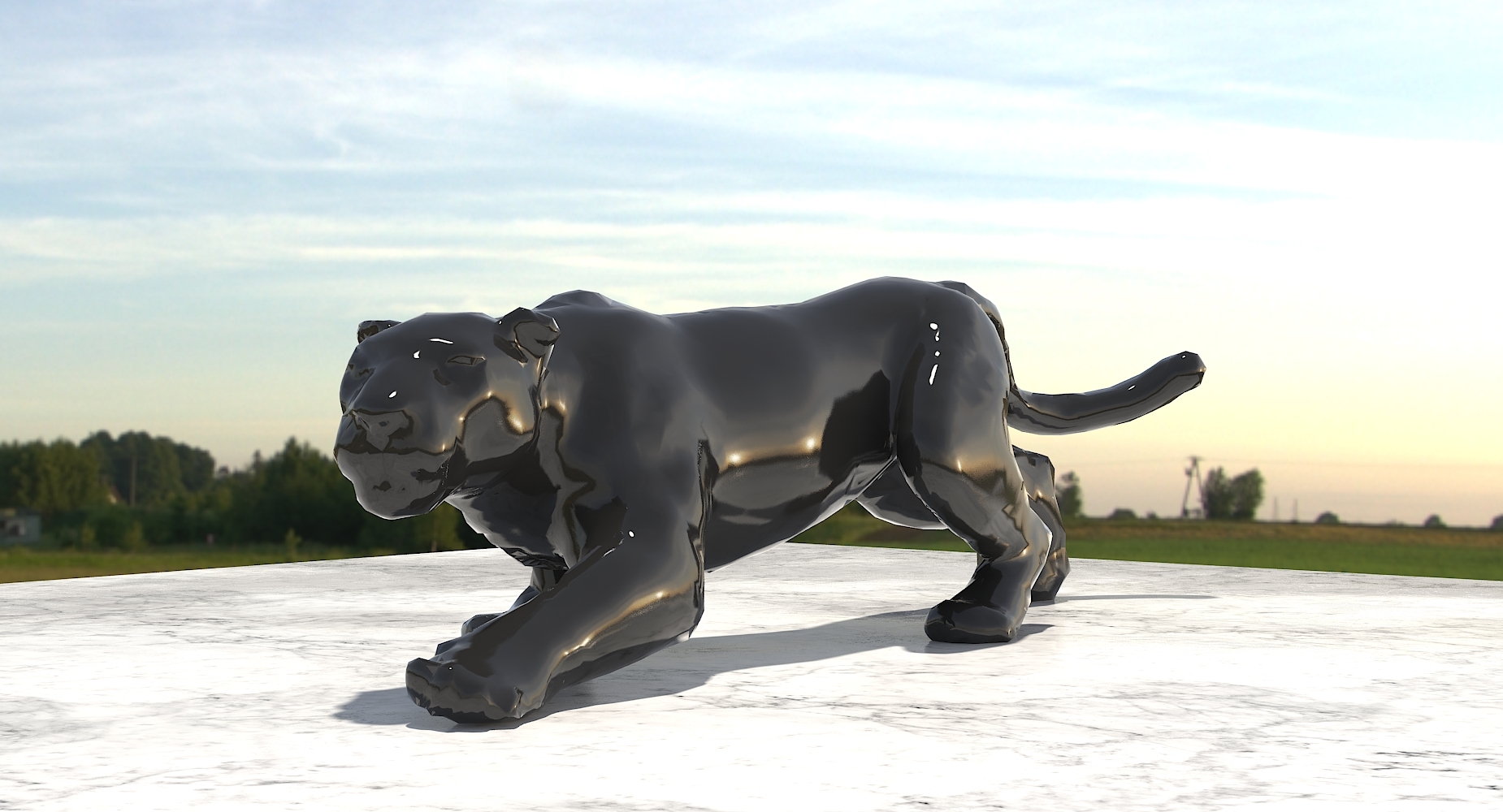 3d model decorate sculpture animal 4