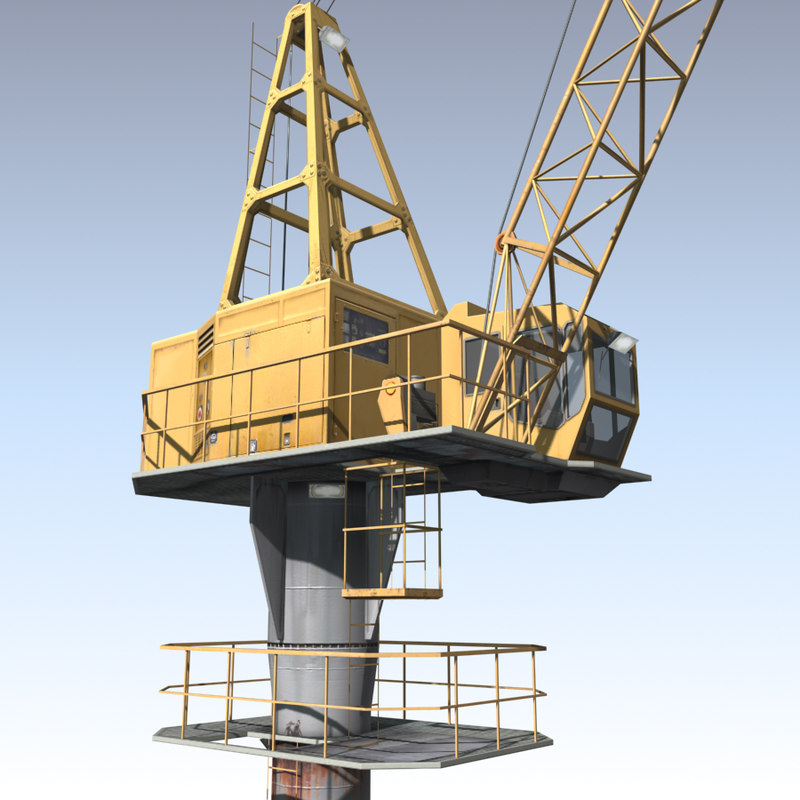crane port 3d 3ds