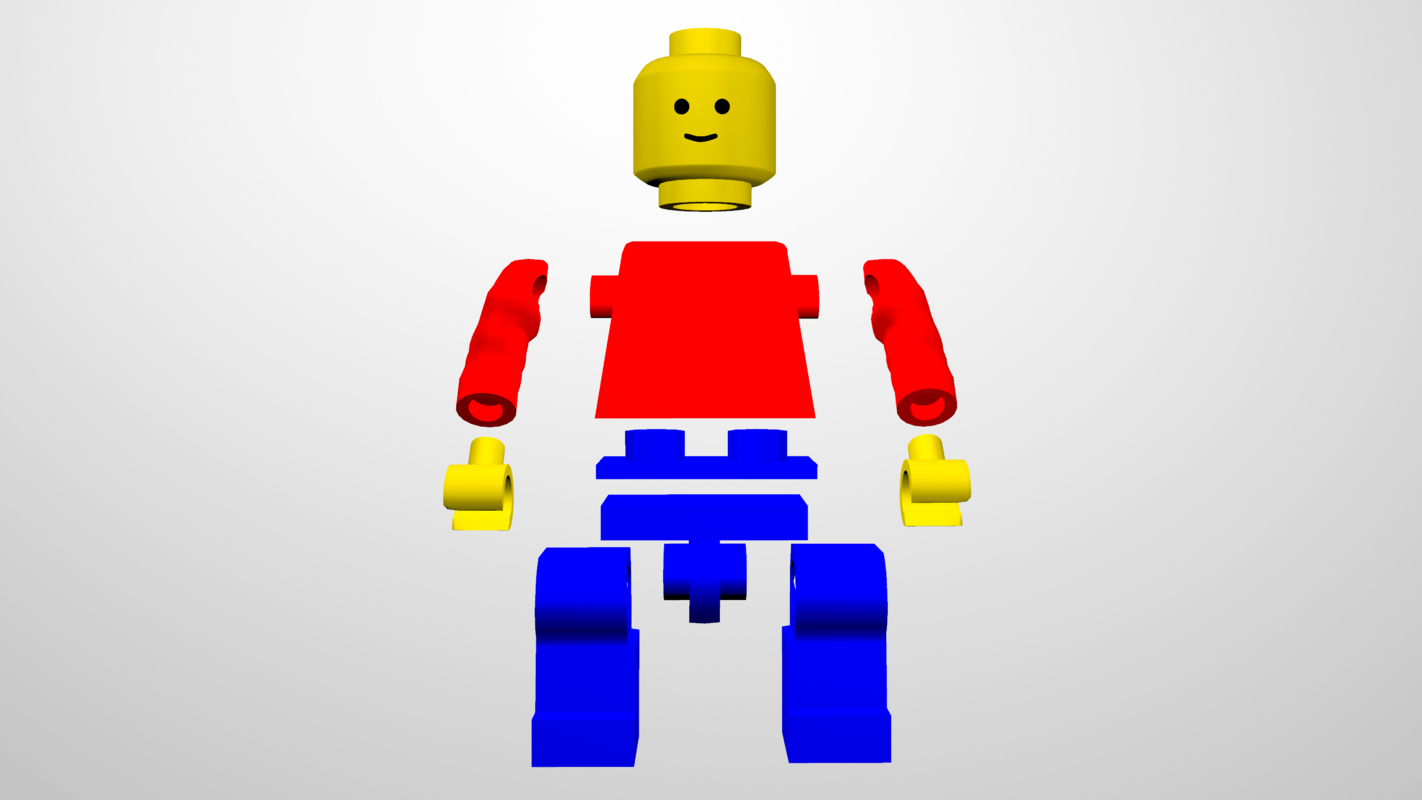 3d lego man