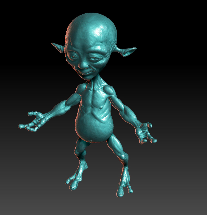 little alien obj