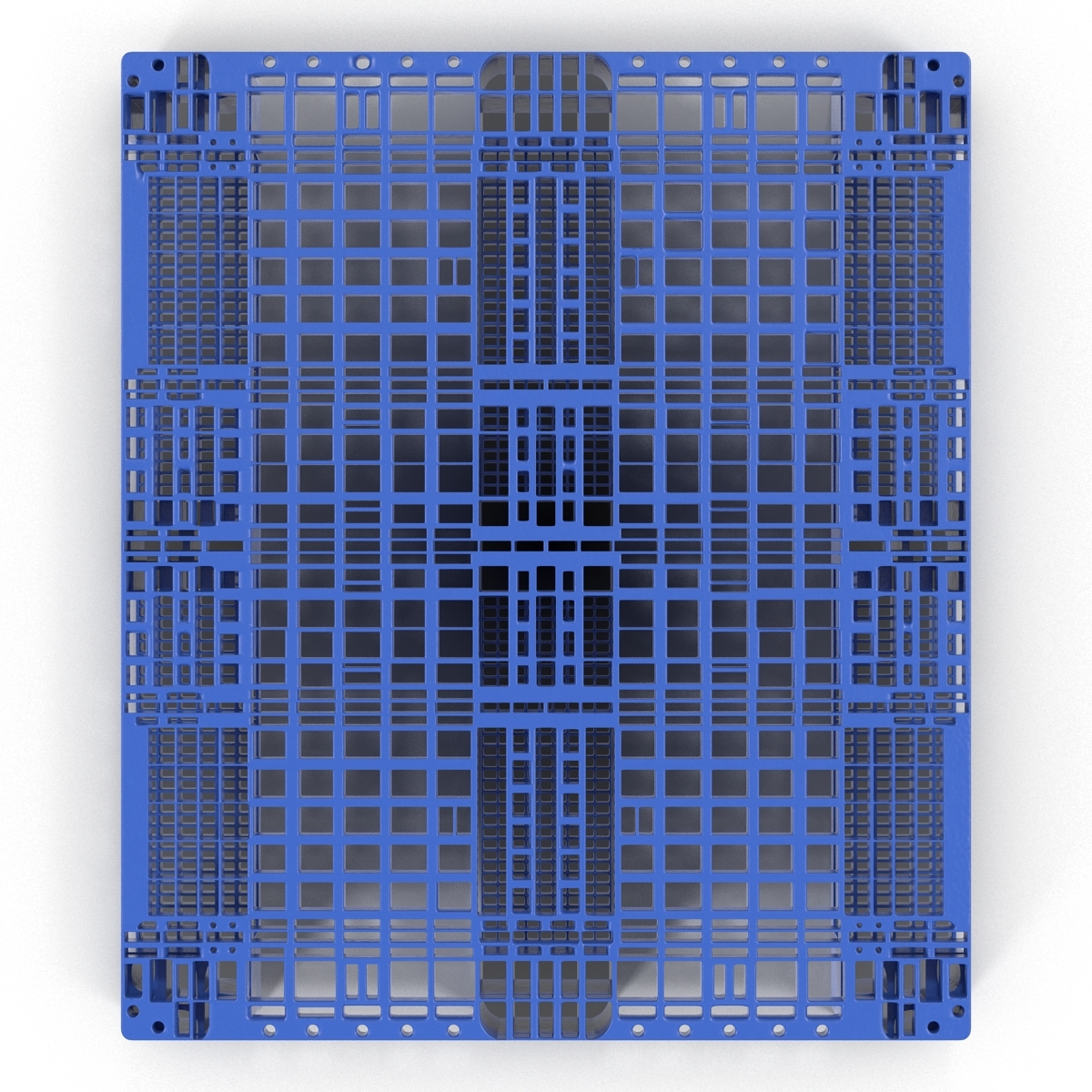 plastic pallet blue 3d model