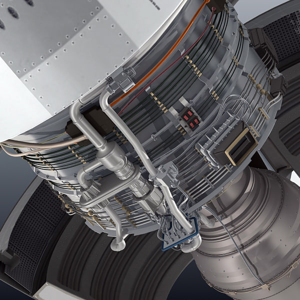 Jet Engine HD Full3D模型 - TurboSquid 1067451