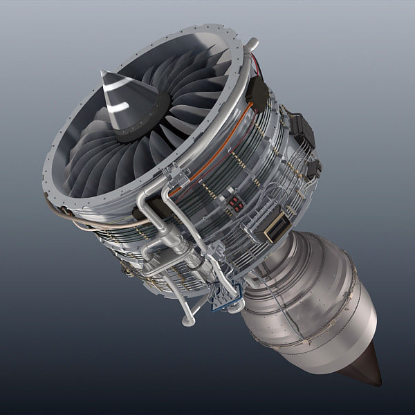 Jet Engine HD Full3D模型 - TurboSquid 1067451