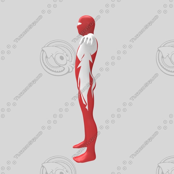 3d model morphsuit super hero
