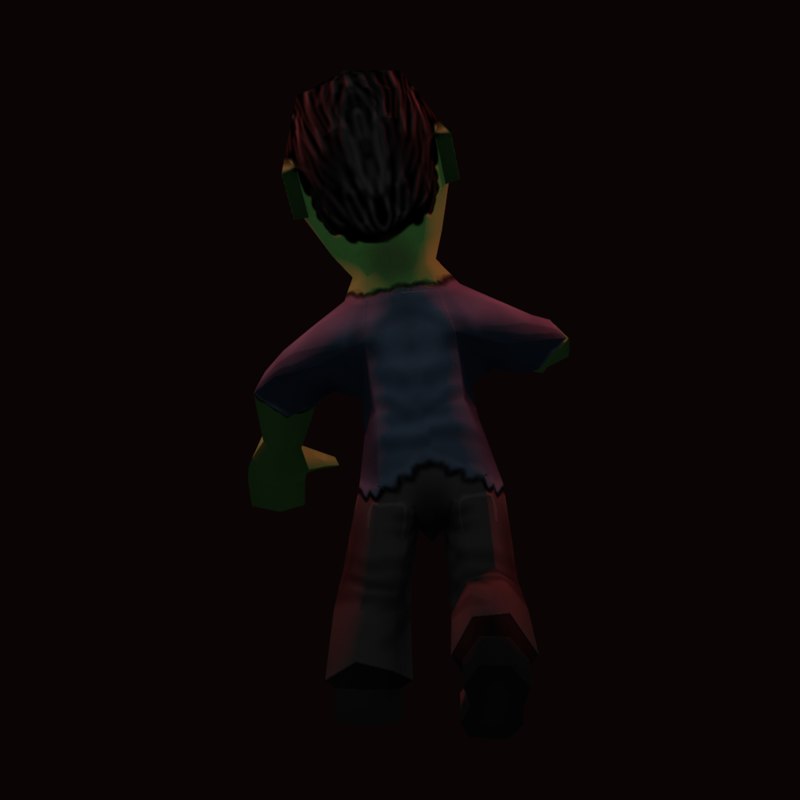 modelo 3d Low Poly Zombie - TurboSquid 1067558