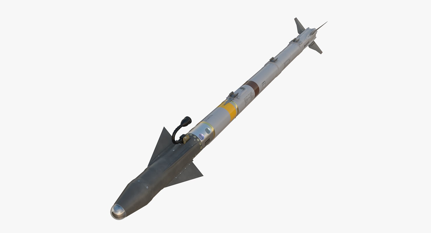 aim-9x sidewinder missile 3d model