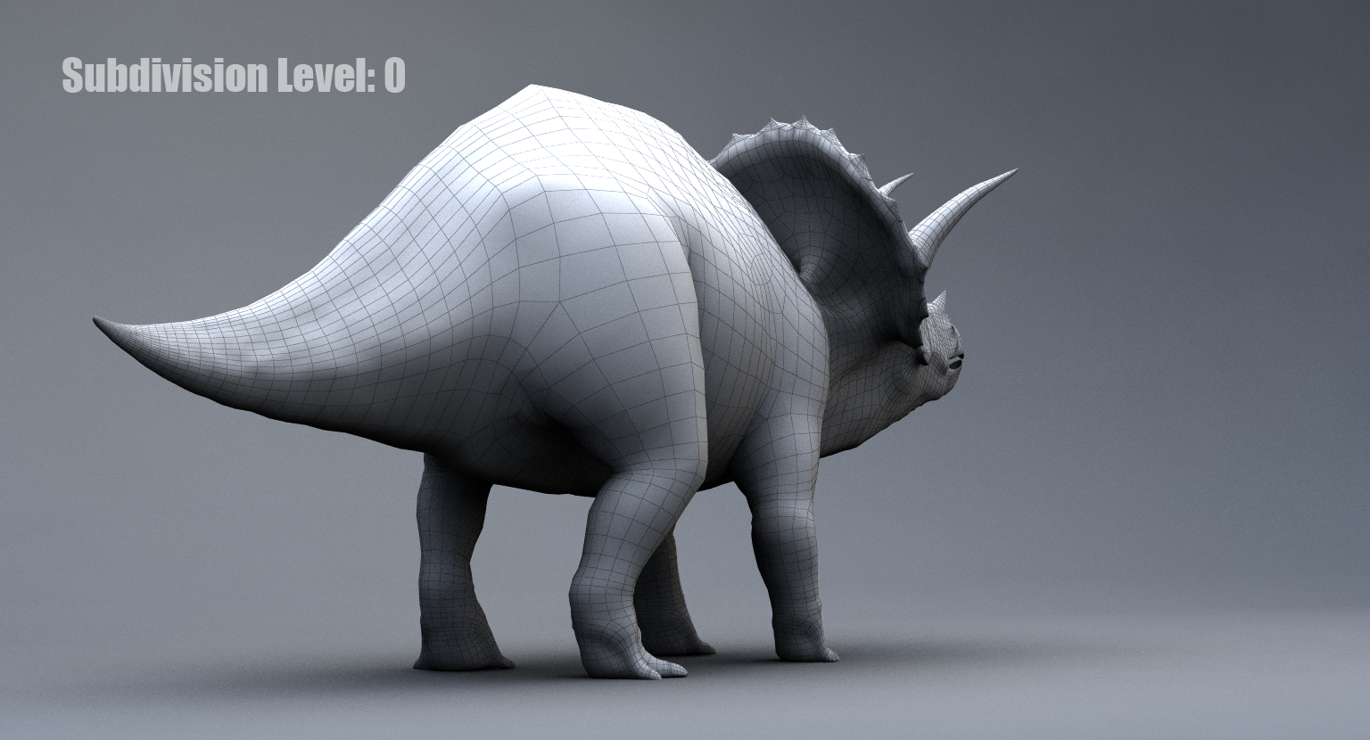 realistic triceratops 3d model