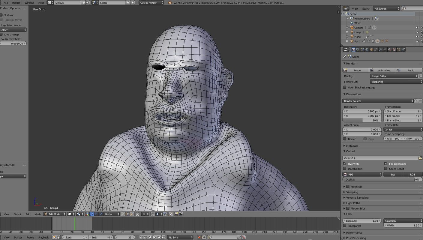3d man animation model