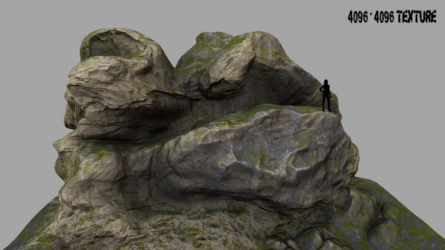 mount rock 3d model