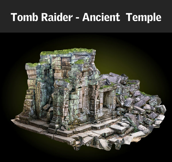 red temple ultra hd 3d model