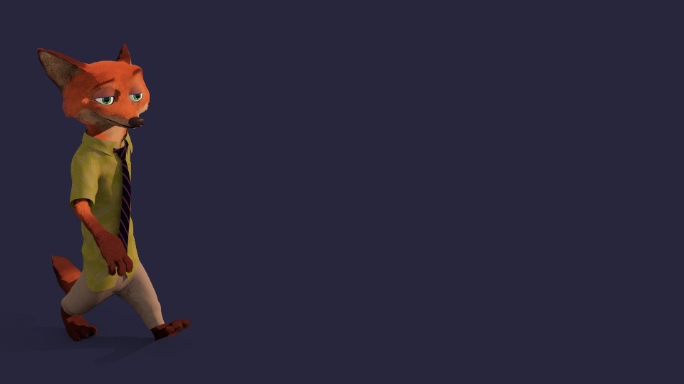3d character nick wilde zootopia model