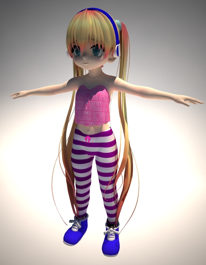 3d anime girl