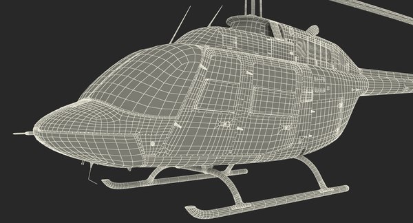 bell 206 jetranger 3d model