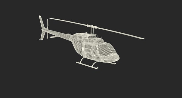 bell 206 jetranger 3d model