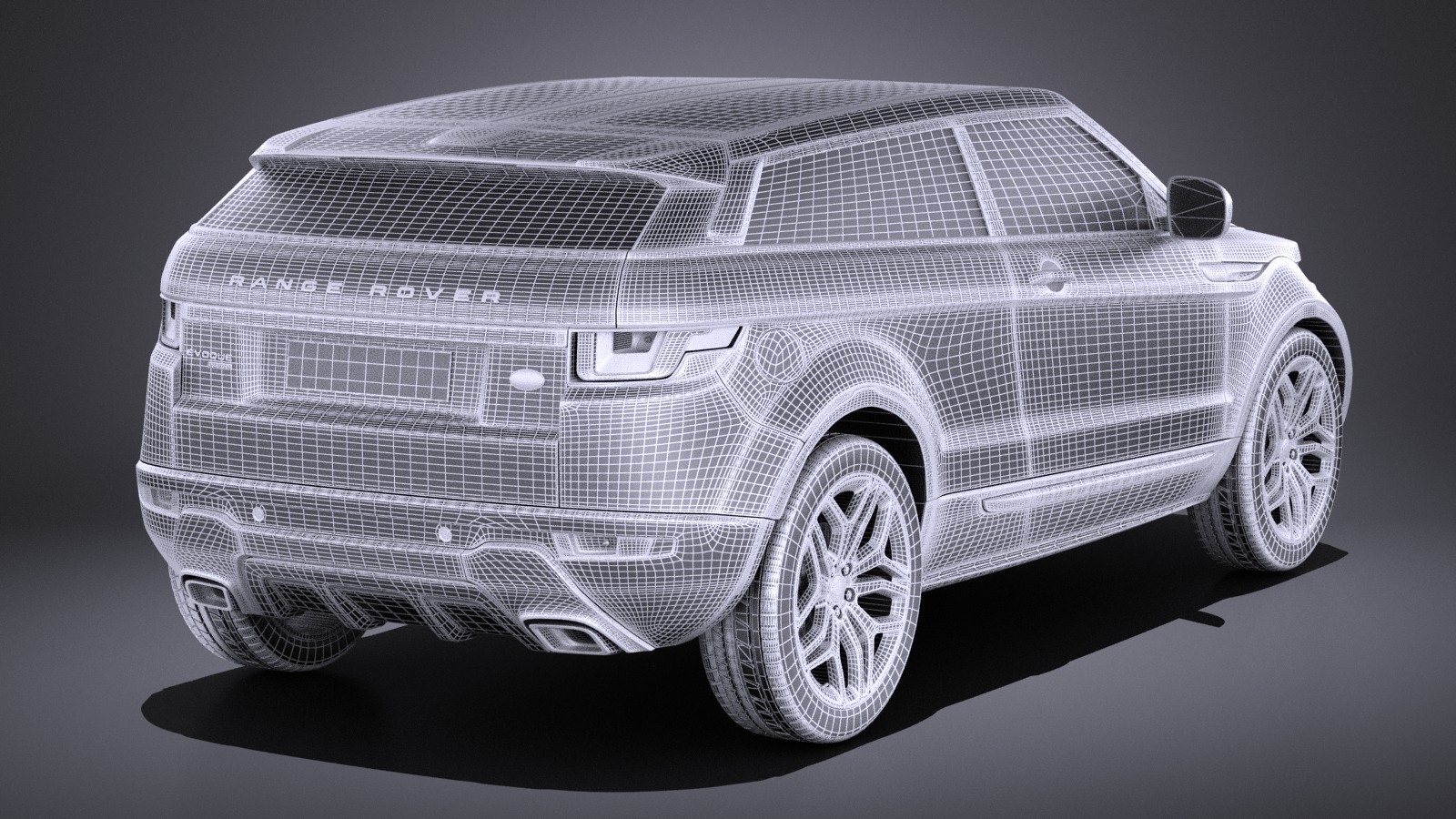 3d range rover evoque model