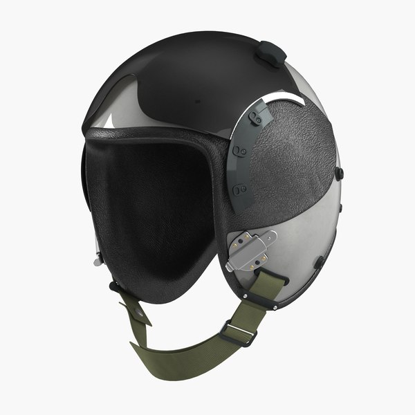 military pilot helmet 2 3d model