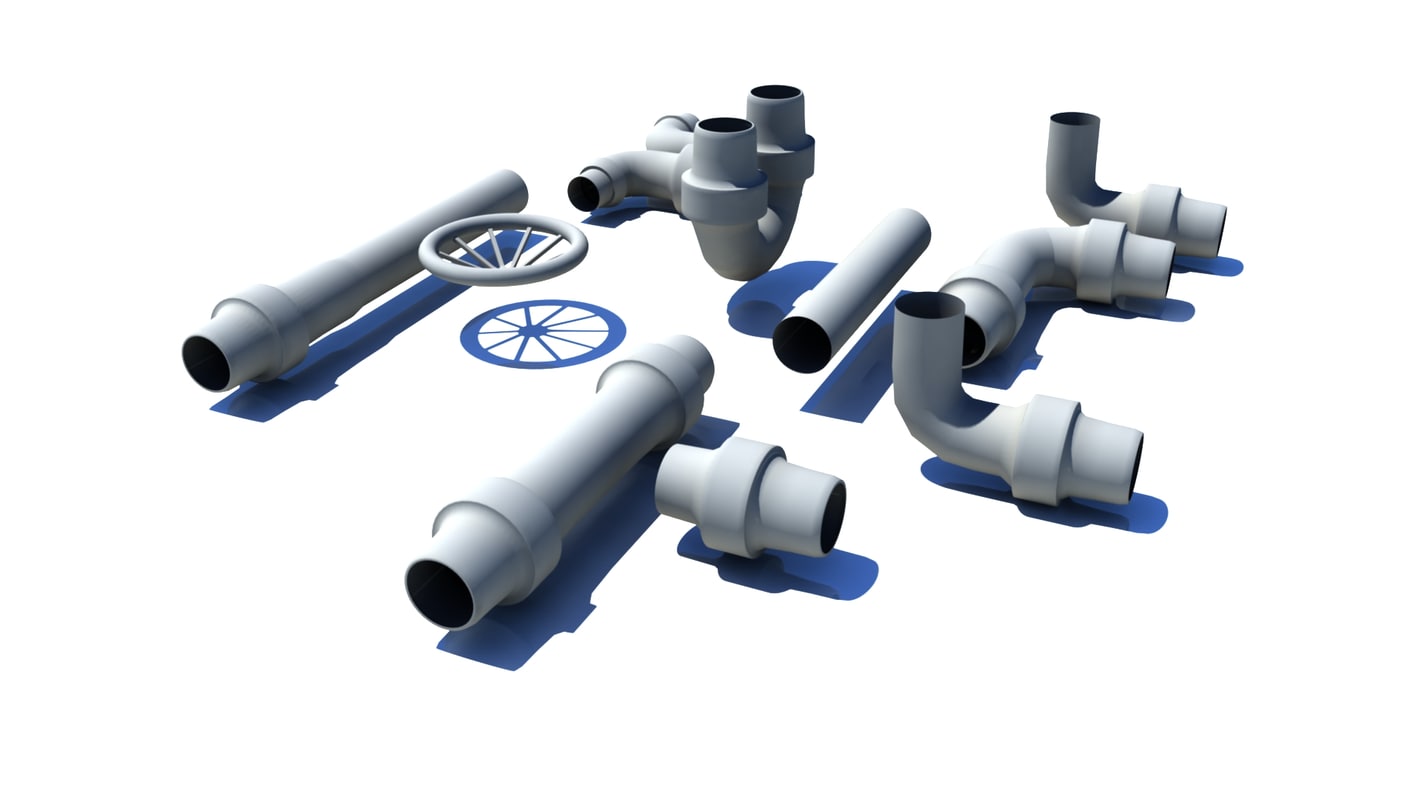 3d pipe model