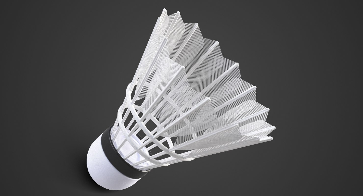 3d shuttlecock
