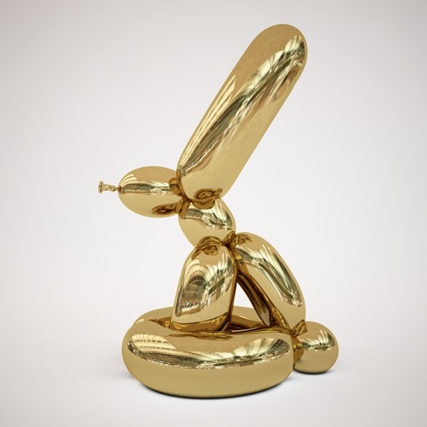 obj jeff koons balloon rabbit