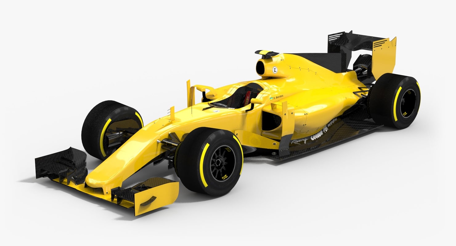 low-poly formula 1 2016 3d max