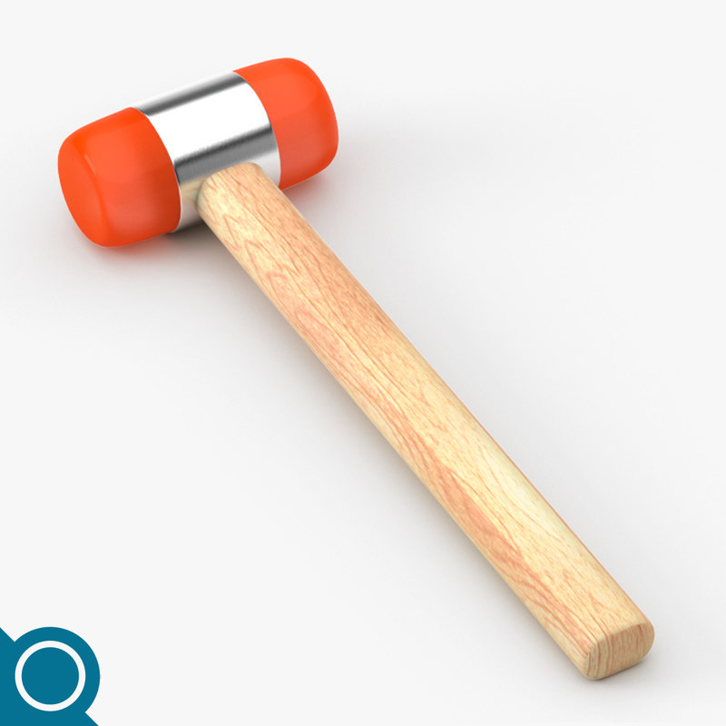 soft plastic hammer 3d model