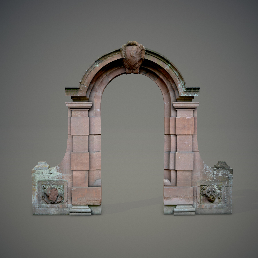 arched gateway 3d model